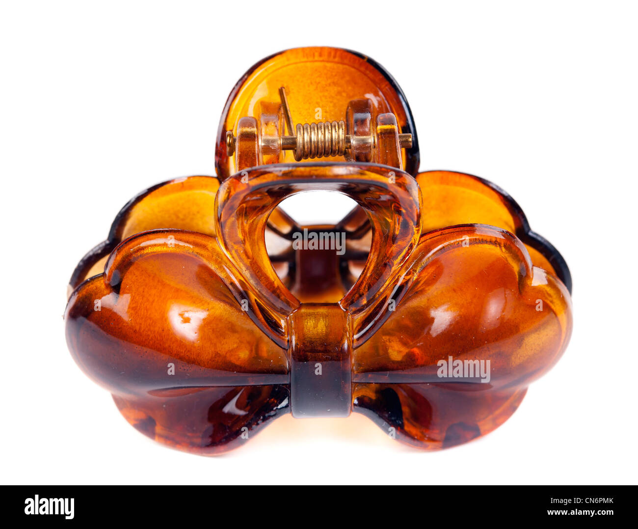 Plastic clip for hair isolated on white background Stock Photo - Alamy