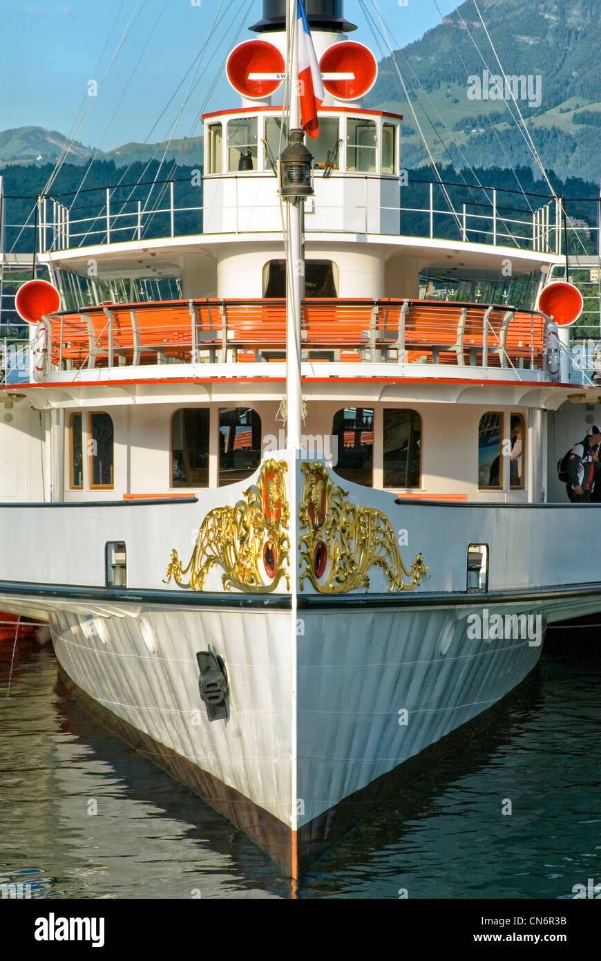 Paddle Wheel Steamer at Lake Lucerne, Switzerland Stock Photo - Alamy