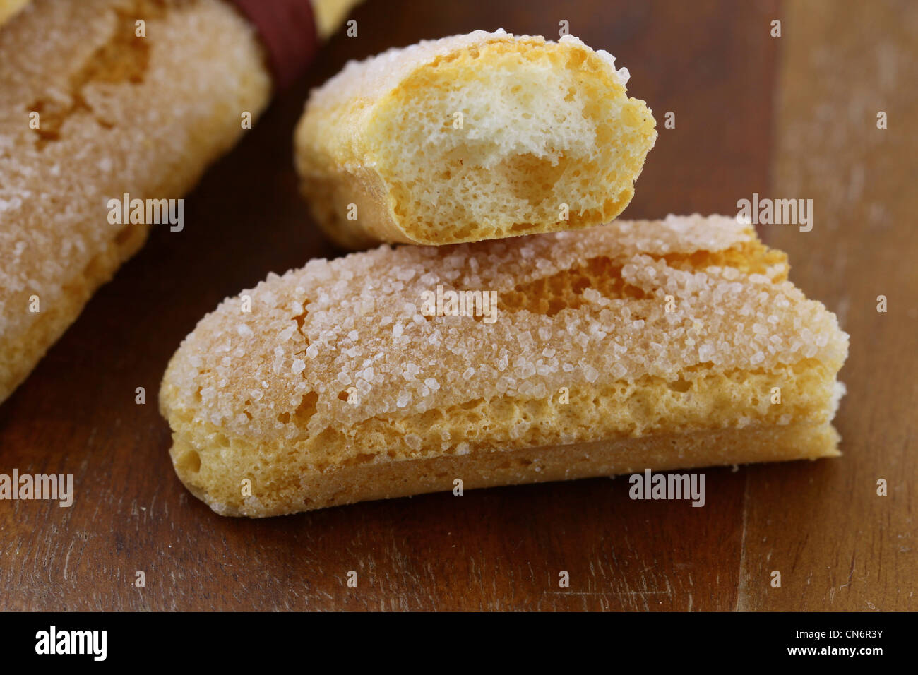 Traditional Italian cookies savoiardi Stock Photo - Alamy