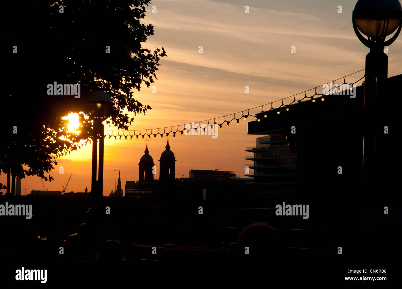London skyline sunset Stock Photo - Alamy