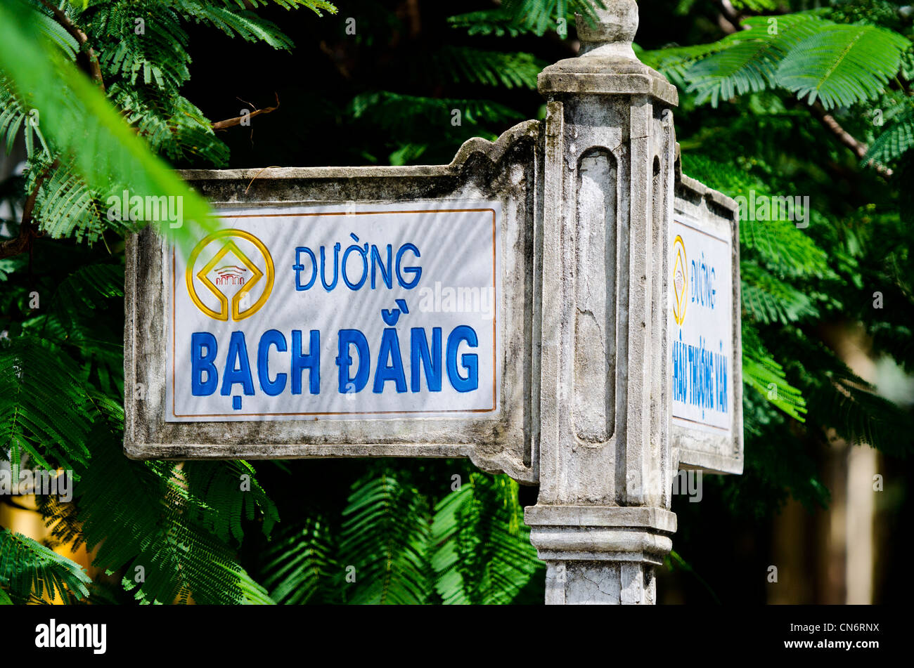 Bach Dang Street Sign Stock Photo - Alamy