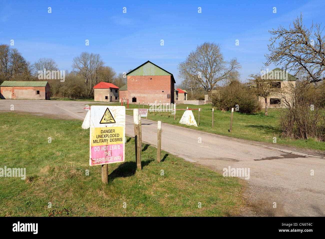 Imber Village military training area on Salisbury Plain UK Stock Photo ...