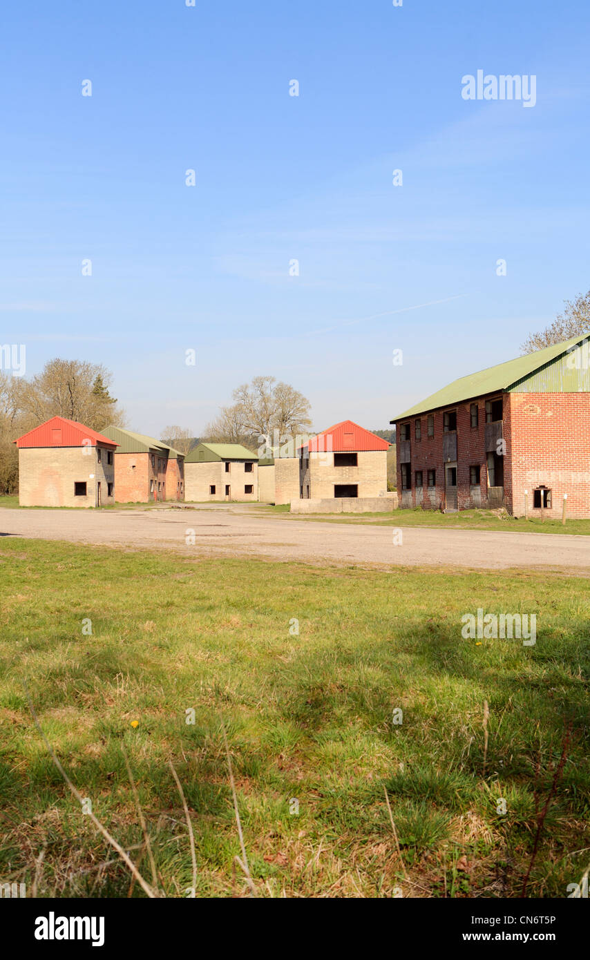 Imber Village military training area on Salisbury Plain UK Stock Photo ...