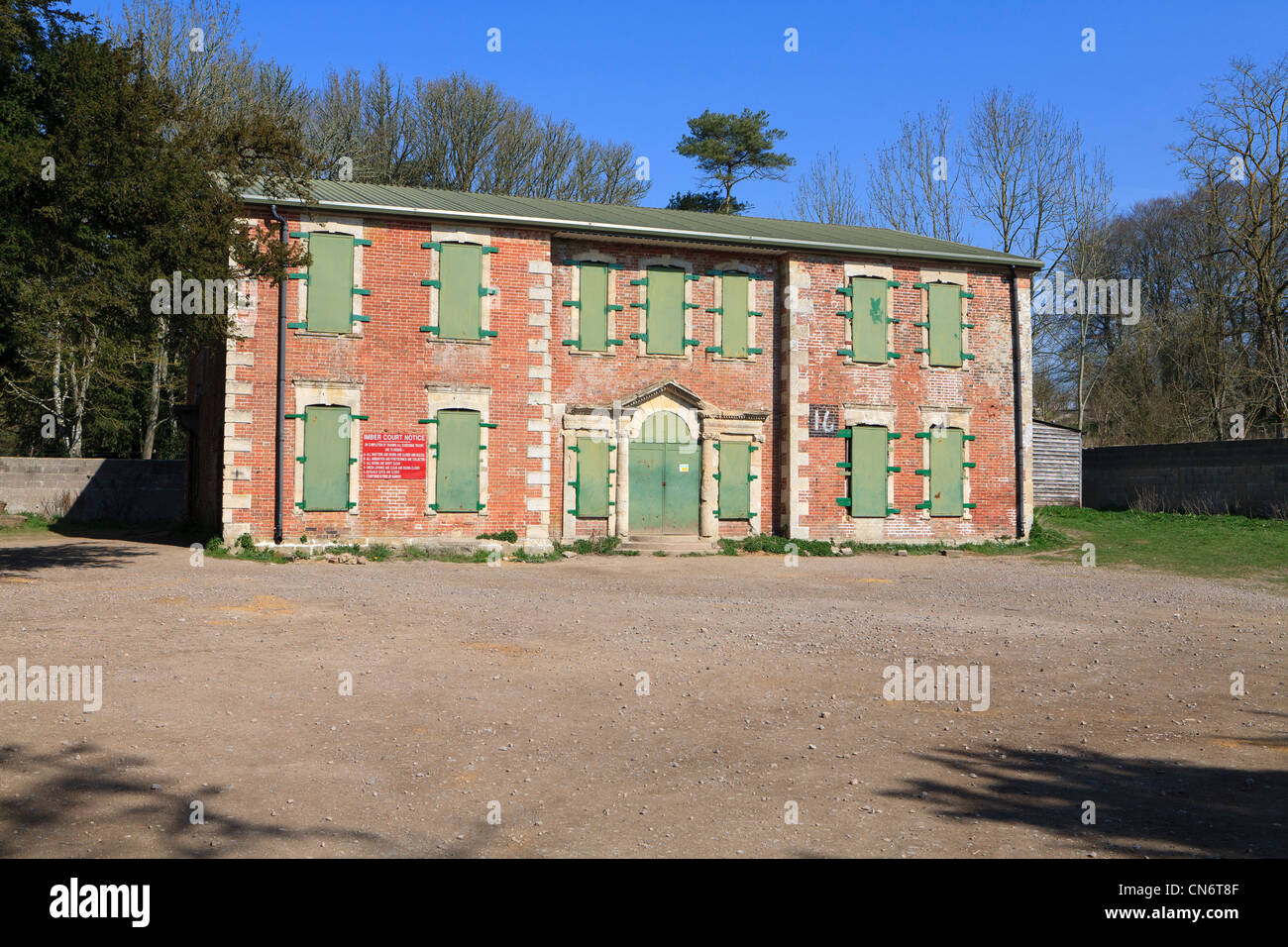 Imber Court at Imber Village military training area on Salisbury Plain ...