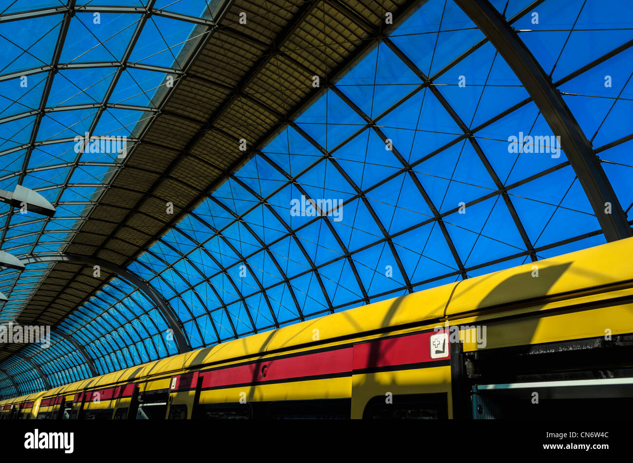 Commuter train (S-Bahn) in railway station Stock Photo - Alamy