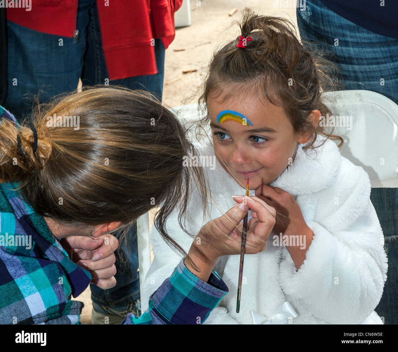 Children festival face paint hi-res stock photography and images - Alamy