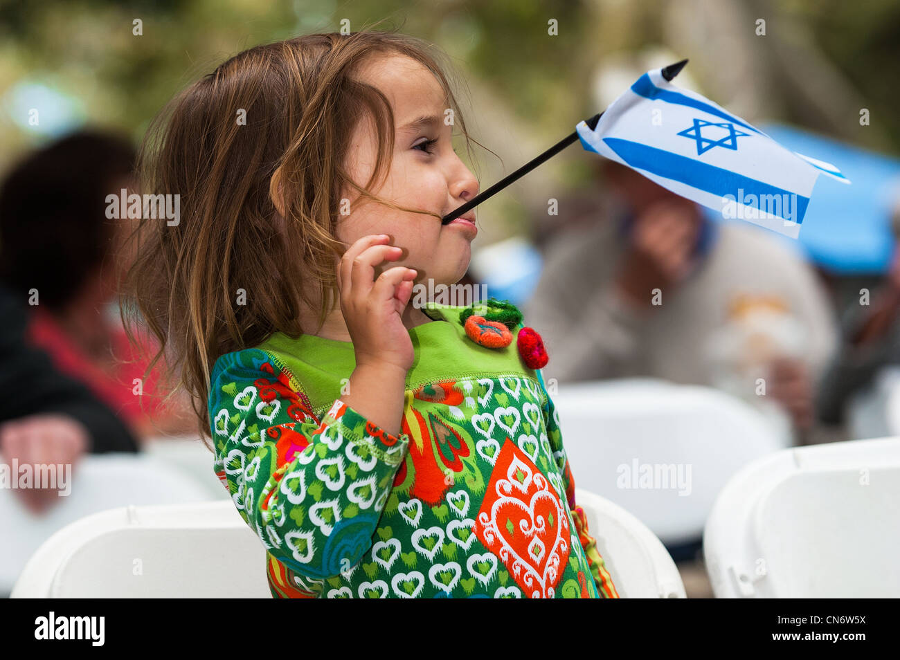 Children waving flag hi-res stock photography and images - Alamy