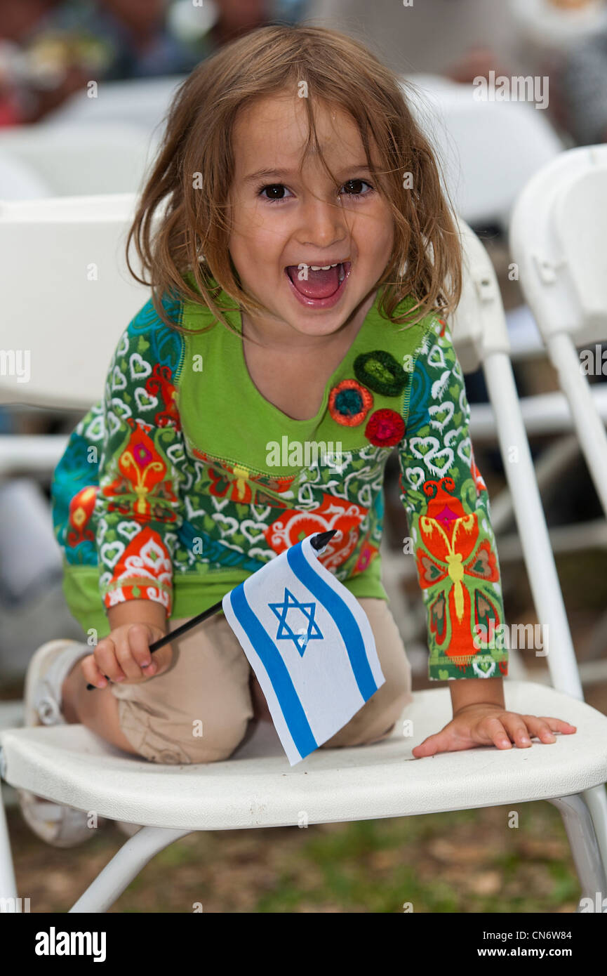 Jewish children flag hi-res stock photography and images - Alamy