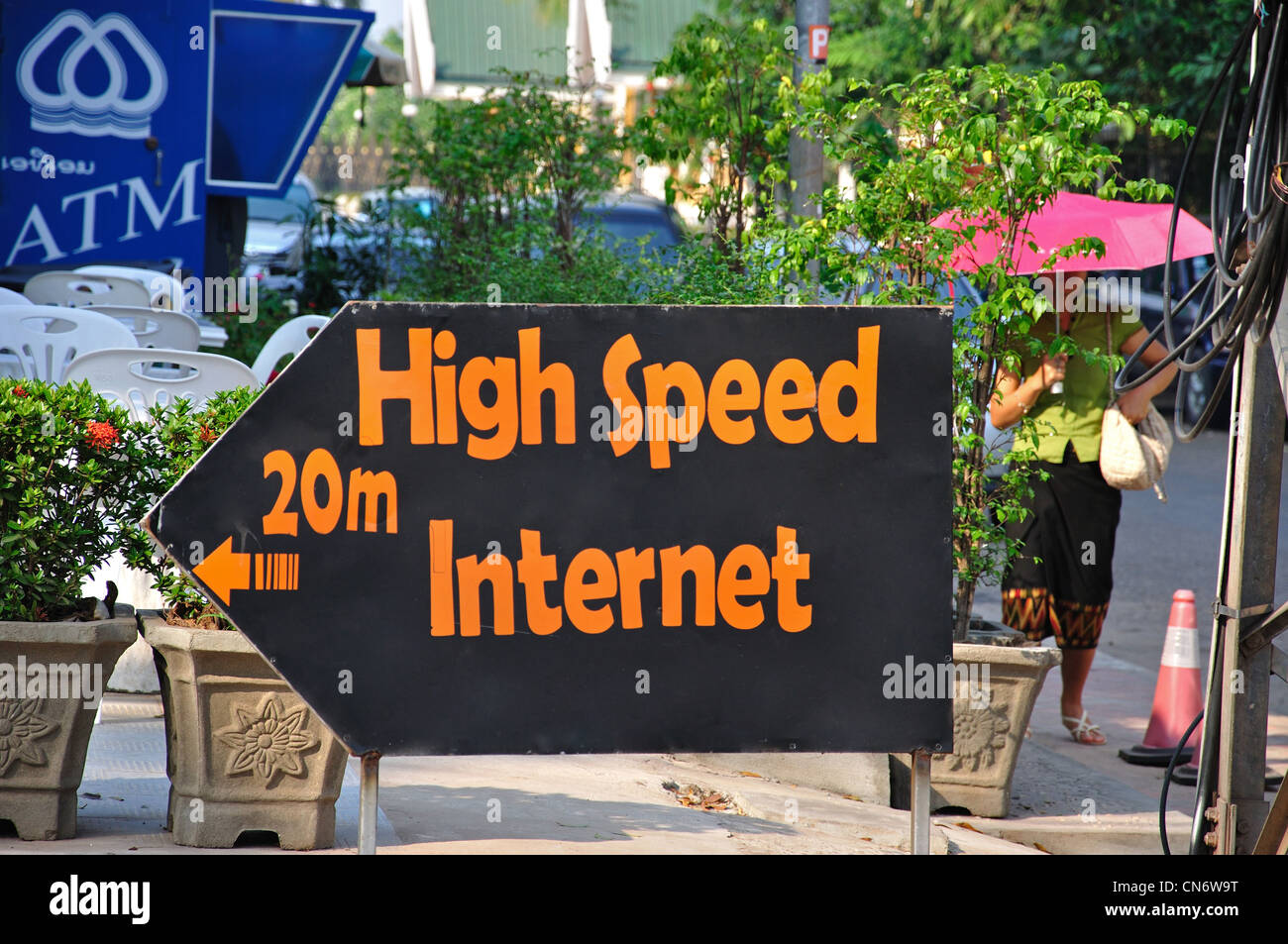 Laos vientiane internet cafe hi-res stock photography and images - Alamy