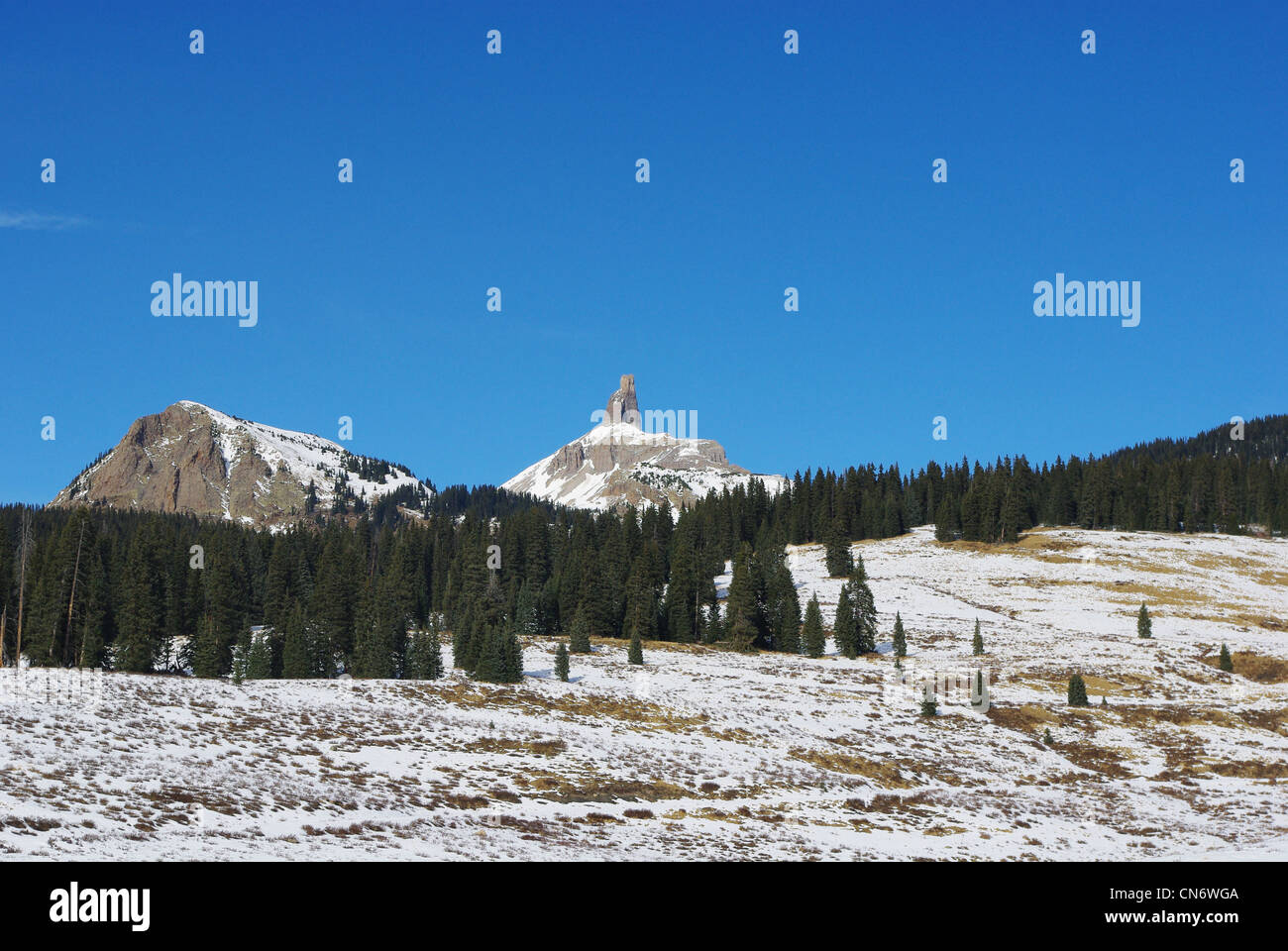 Lizard Head peak near Lizard Head Pass, Rocky Mountains, Colorado Stock ...