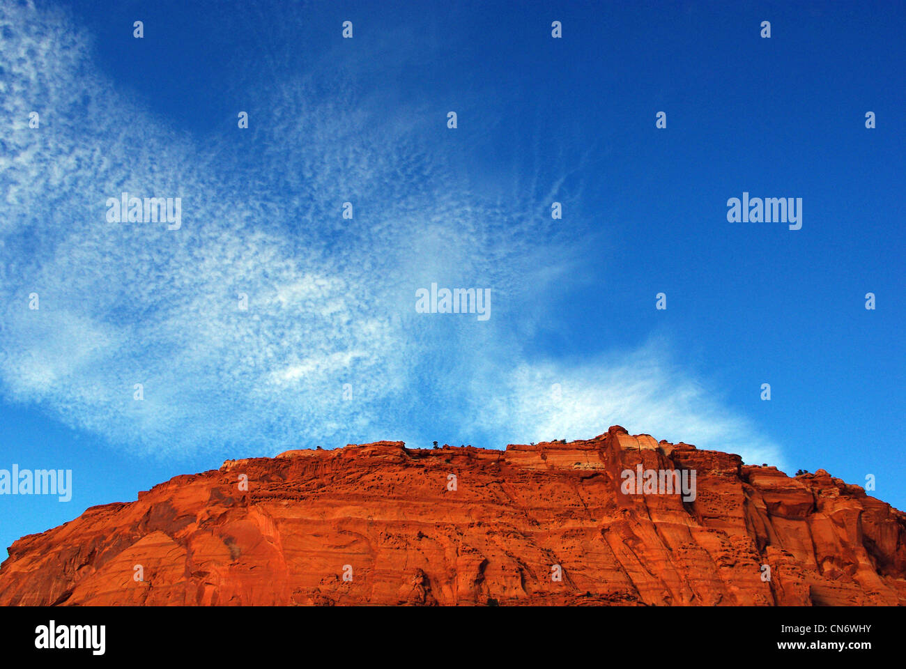 Orange rock wall, Capitol Reef National Park, Utah Stock Photo - Alamy