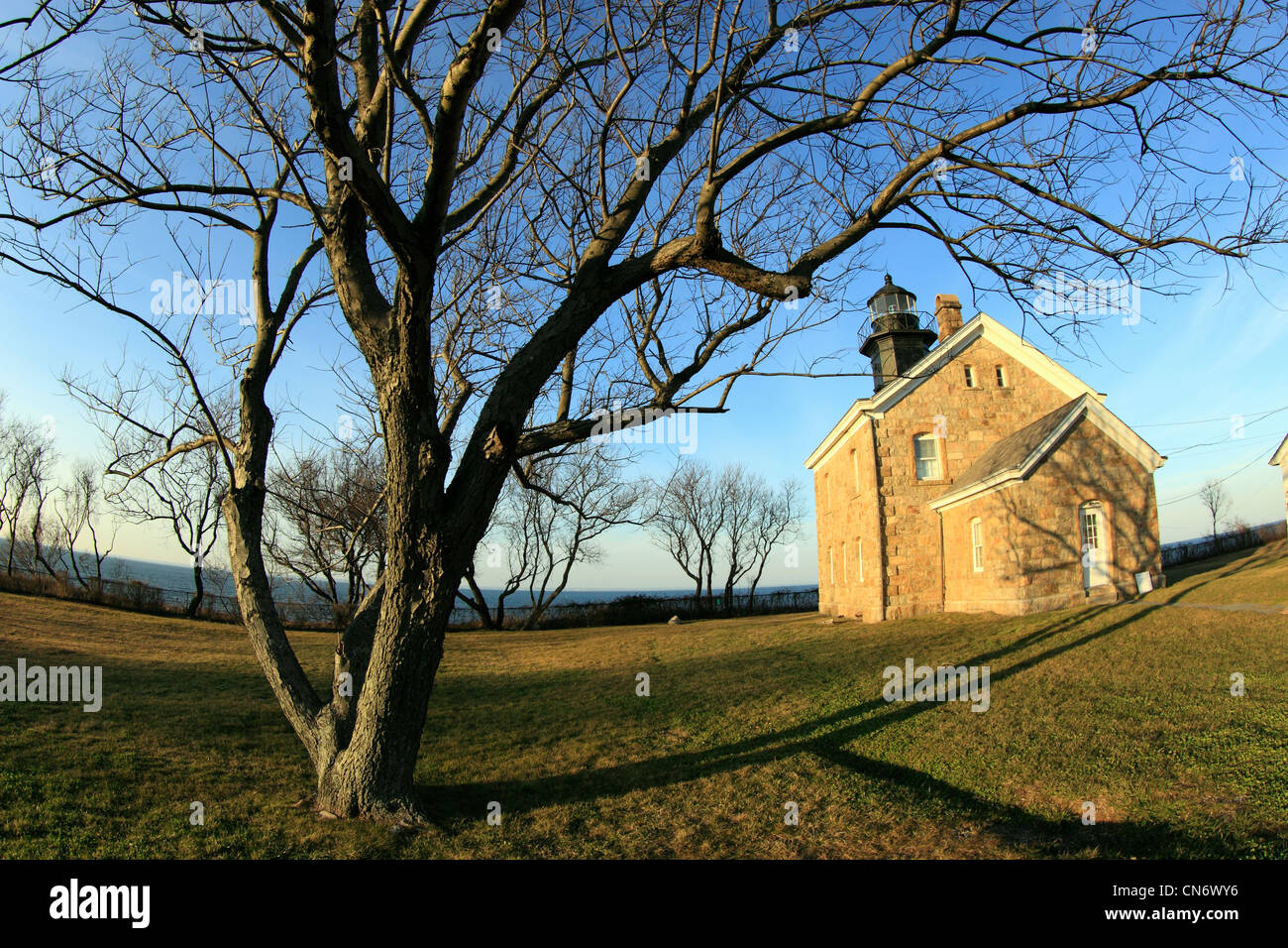 Old Field Lighthouse Long Island NY Stock Photo - Alamy