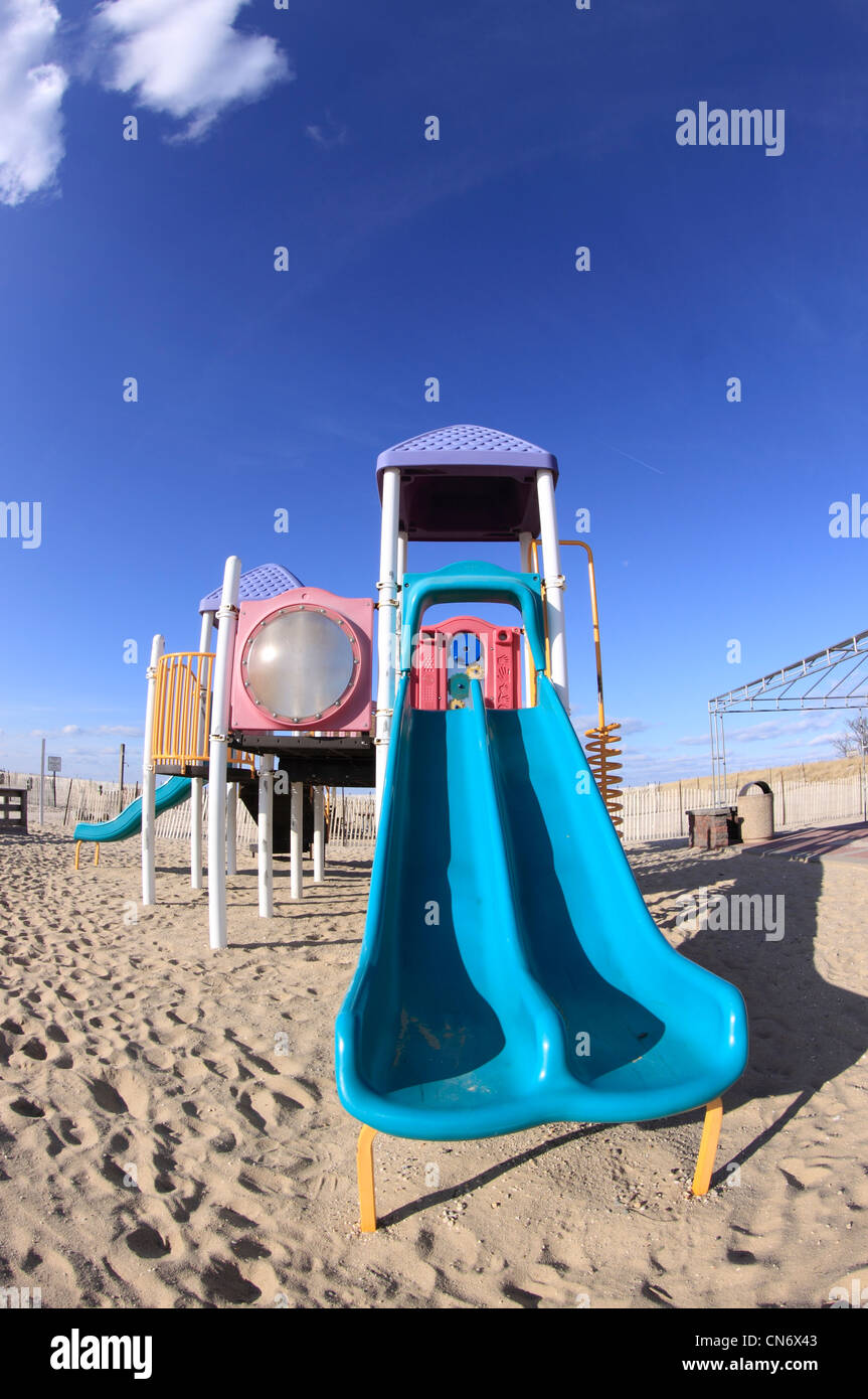 Playground on a beach on Long Island Sound Smithtown Long Island New ...