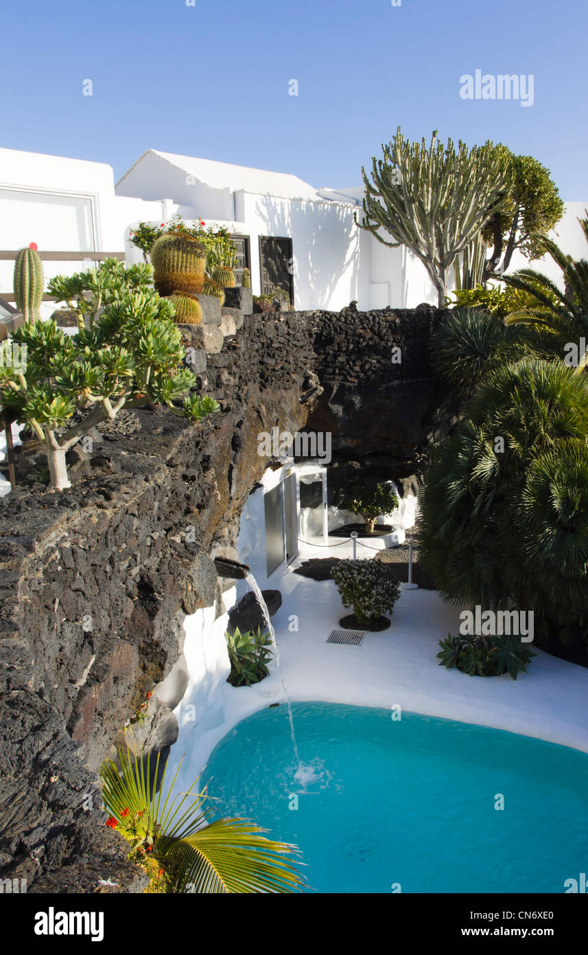 Lanzarote - pool, Casa César Manrique, museum of the Manrique ...