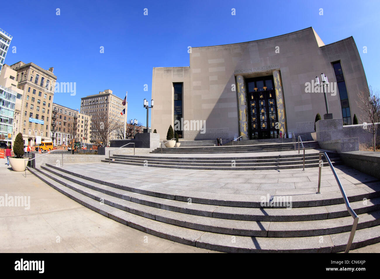 New York Public Library Grand Army Plaza Brooklyn NY Stock Photo - Alamy