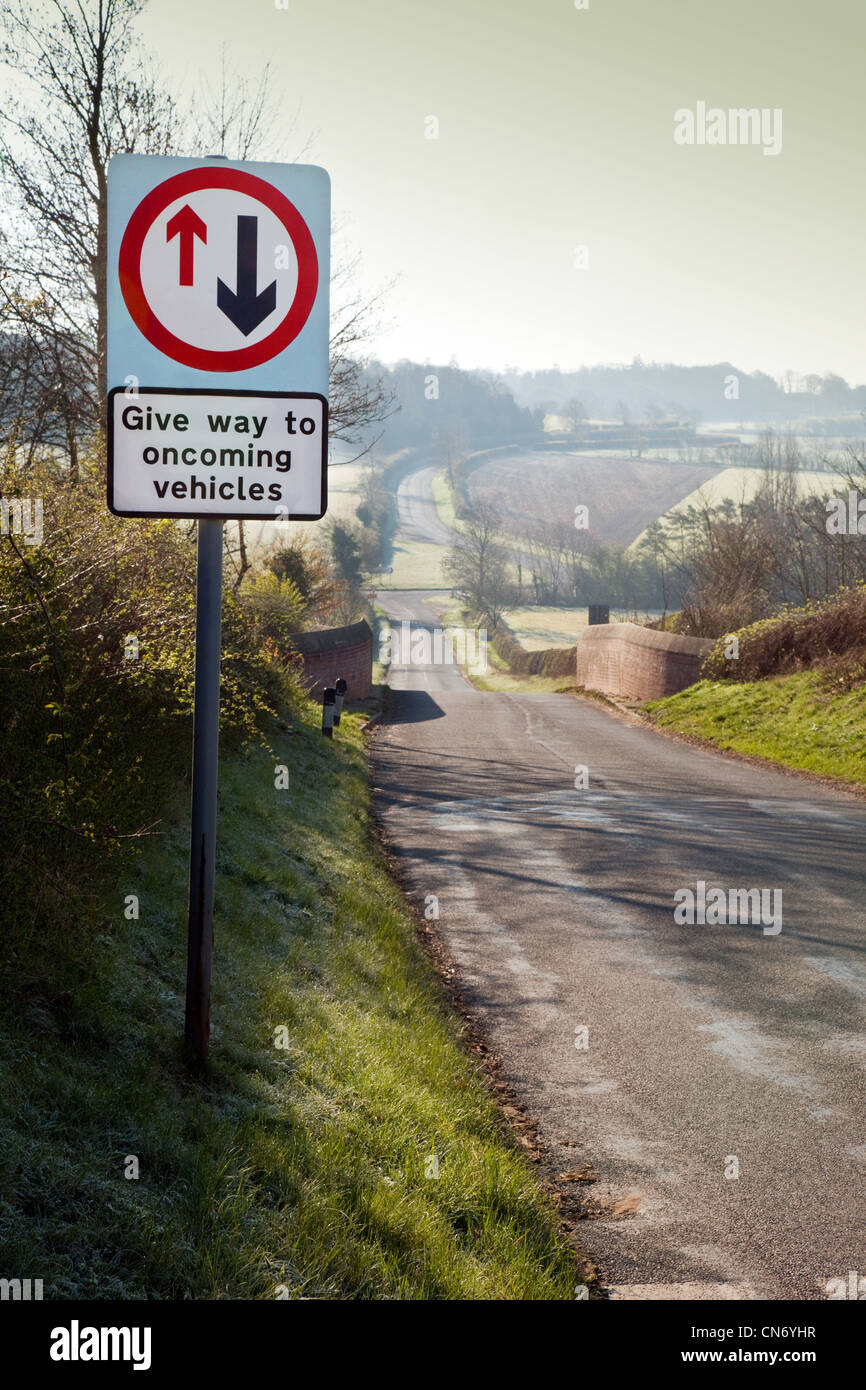 Uk road sign bridge hi-res stock photography and images - Alamy