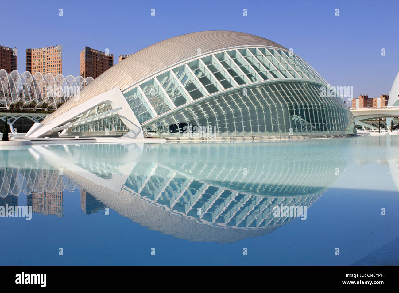 L'Hemispheric in the city of Arts and Sciences Valencia Spain Stock ...