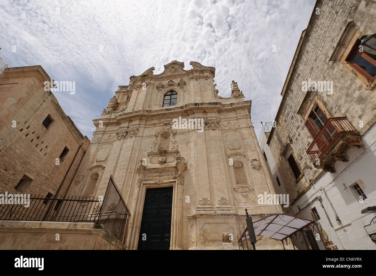 Church in Ostuni, with the typical south italian style Stock Photo - Alamy