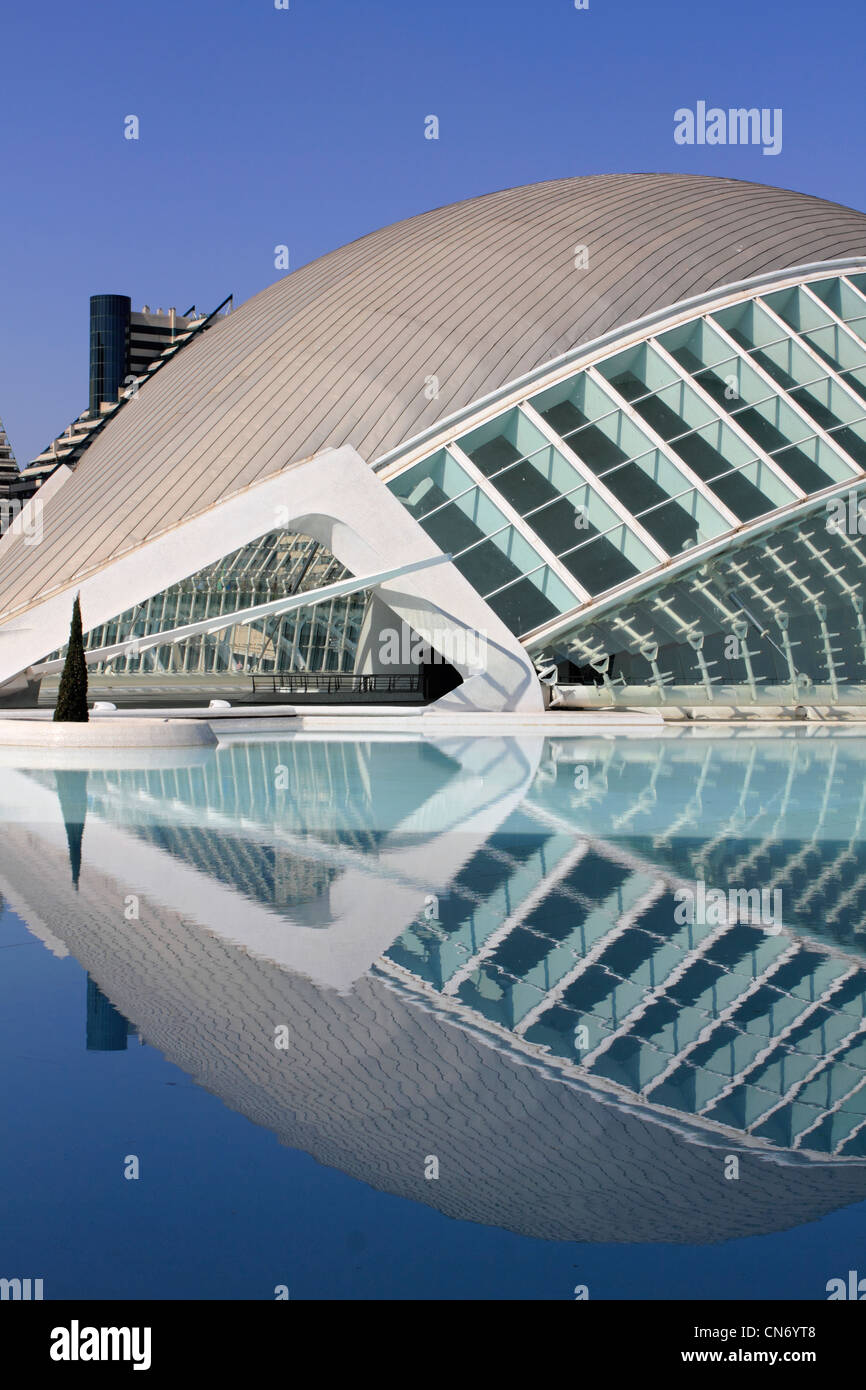 L'Hemispheric in the city of Arts and Sciences Valencia Spain Stock ...