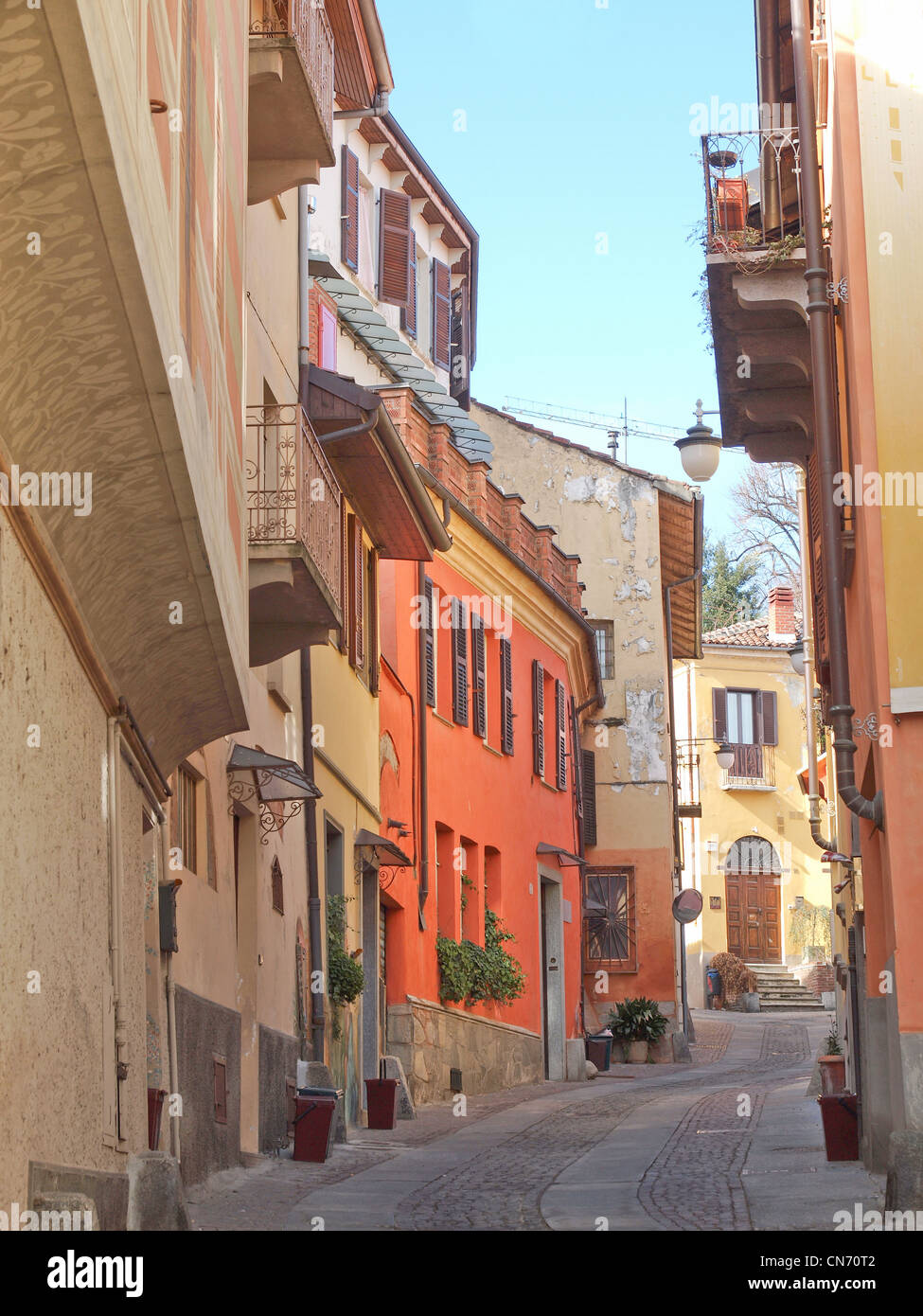 View of the old town centre in Rivoli, Turin, Italy Stock Photo - Alamy