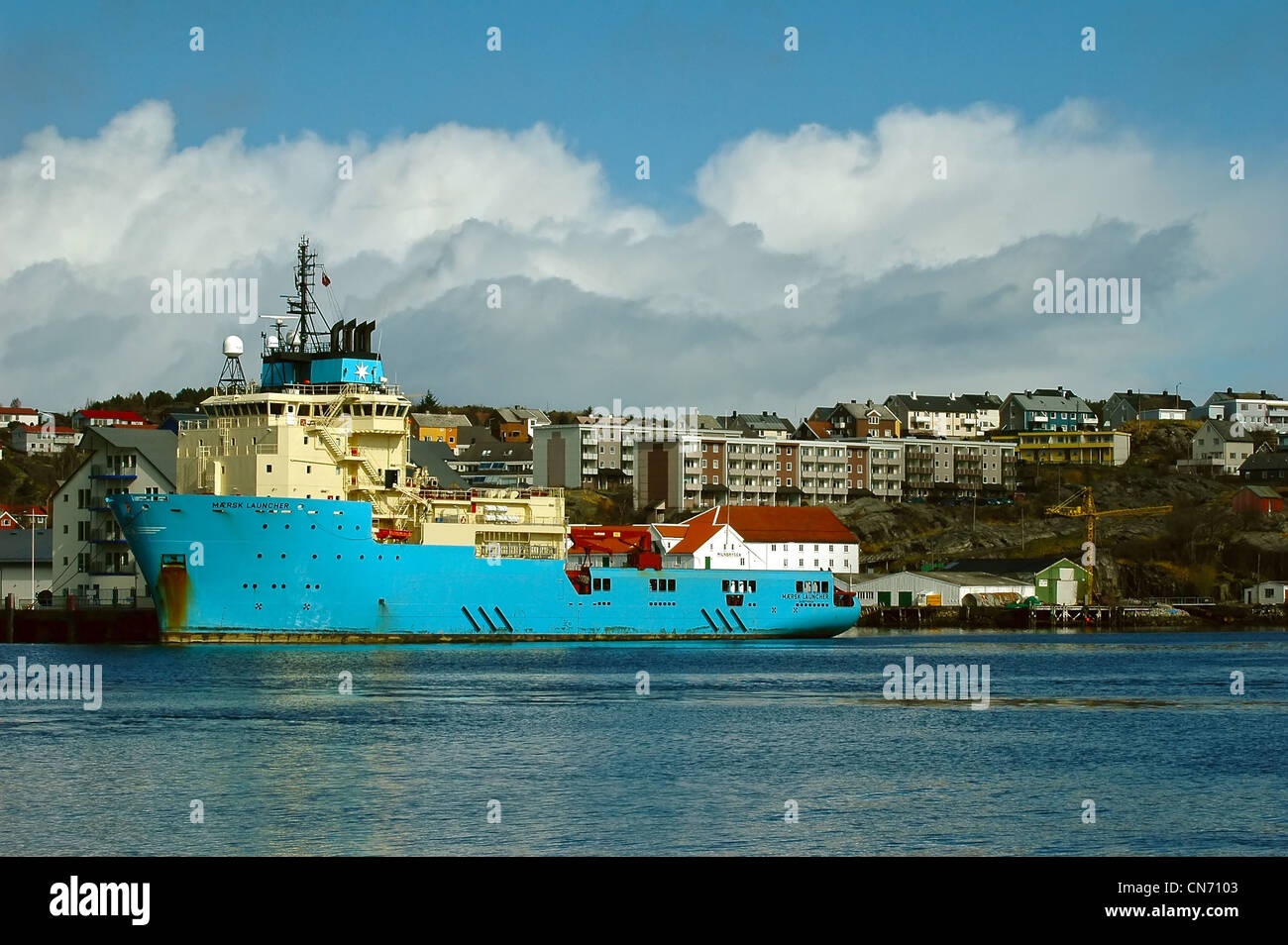 industrial ship in harbor Stock Photo - Alamy