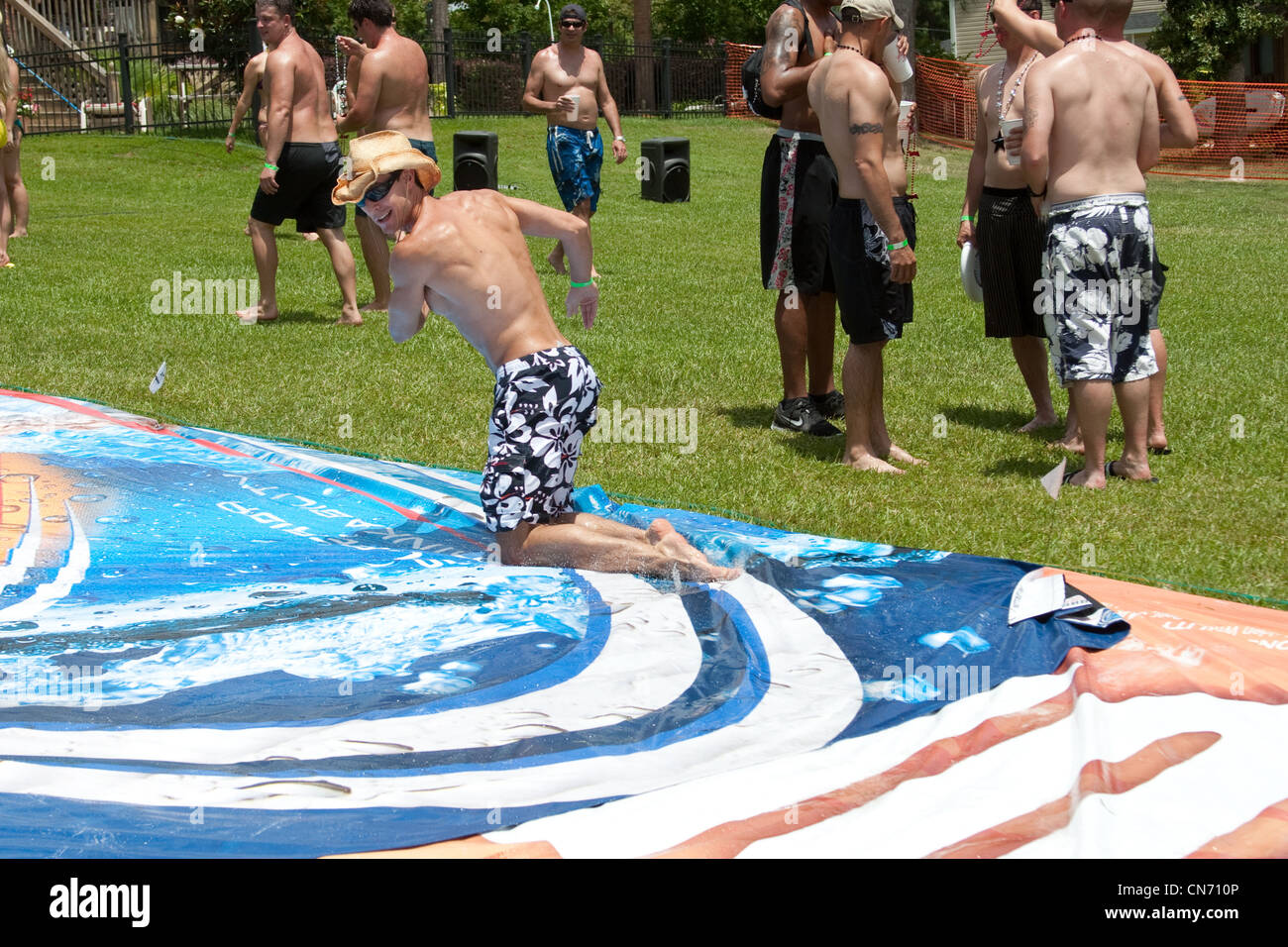 Bud Light Slip and Slide Stock Photo - Alamy