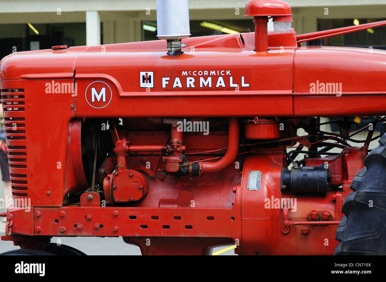 International Harvester McCormick Farmall antique tractor Stock Photo ...