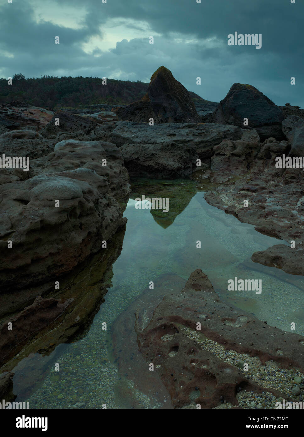 Fresh water Rock Pool in a tidal environment, Booderee National Park ...