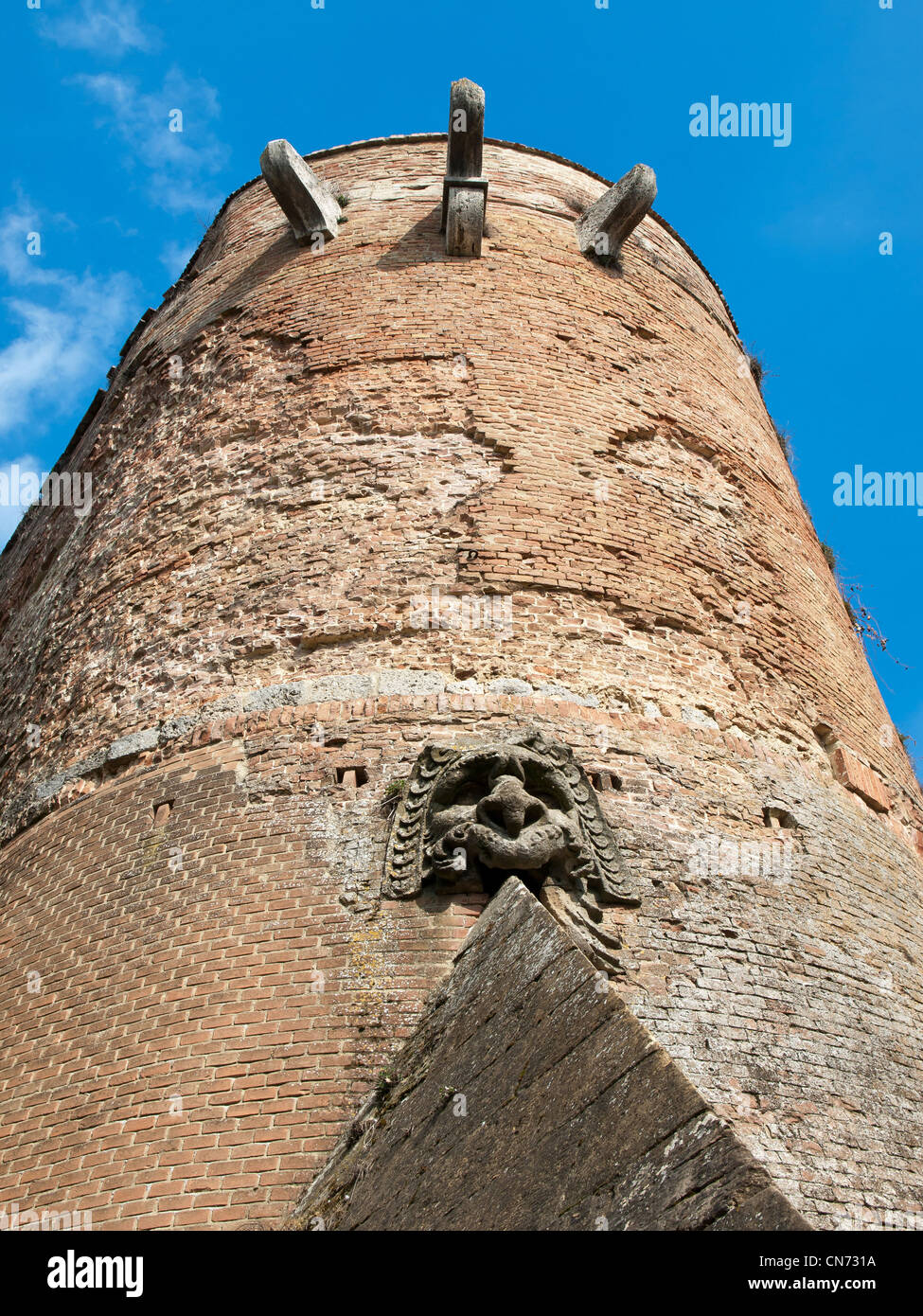 walls of fortress in Siena Italy Stock Photo - Alamy