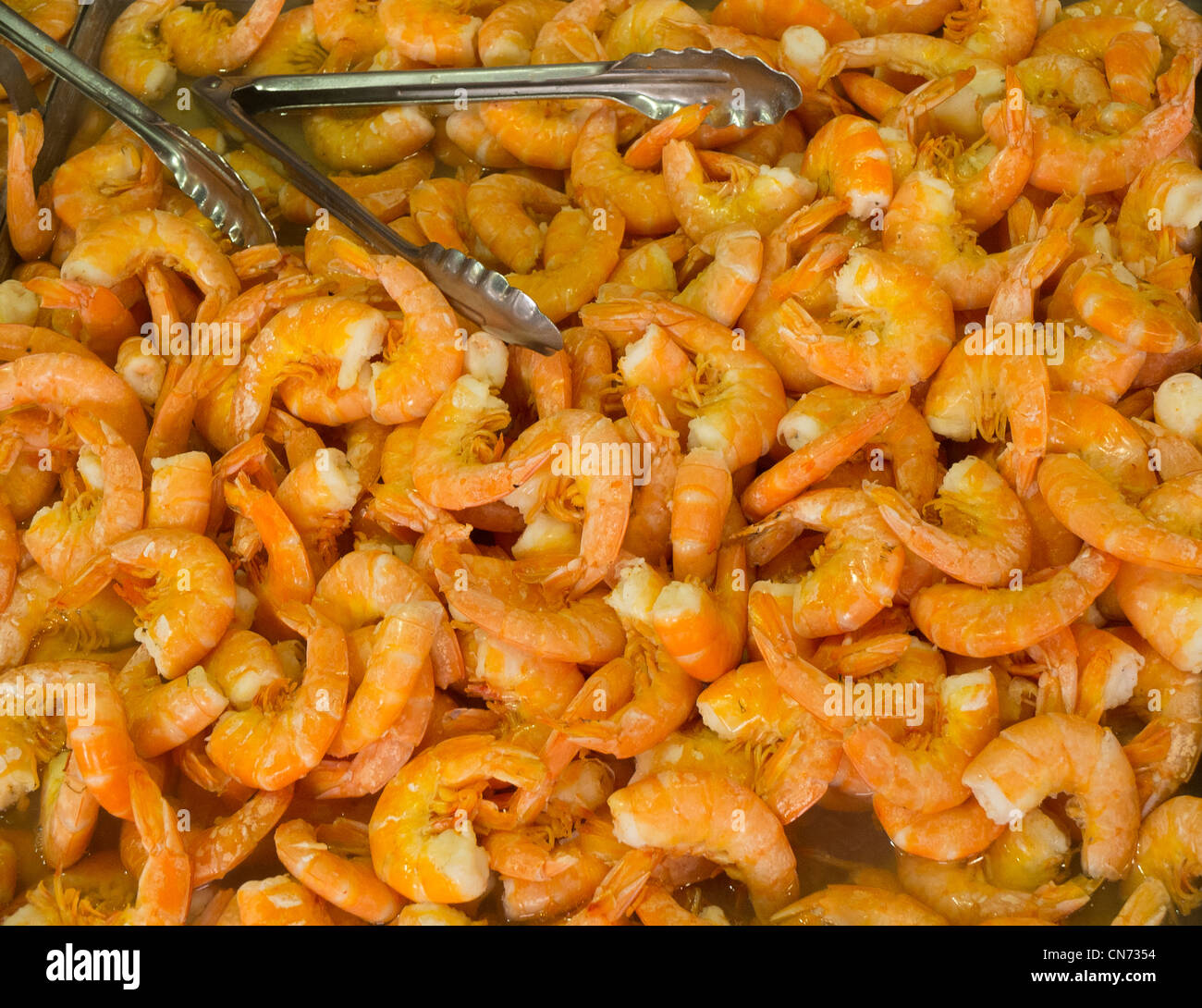 cooked shrimp for sale Stock Photo - Alamy