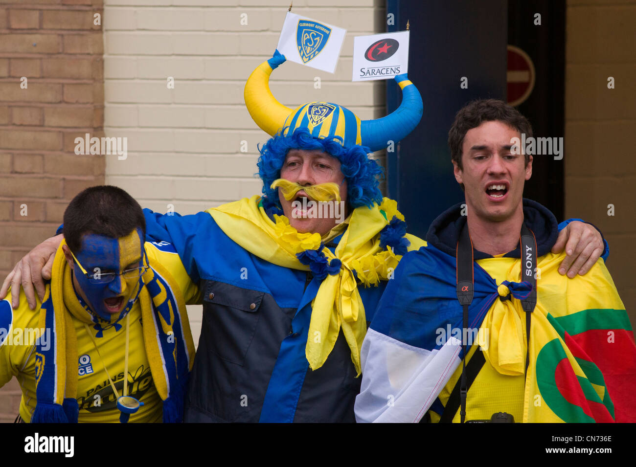 rugby supporters at vicarage road Stock Photo - Alamy