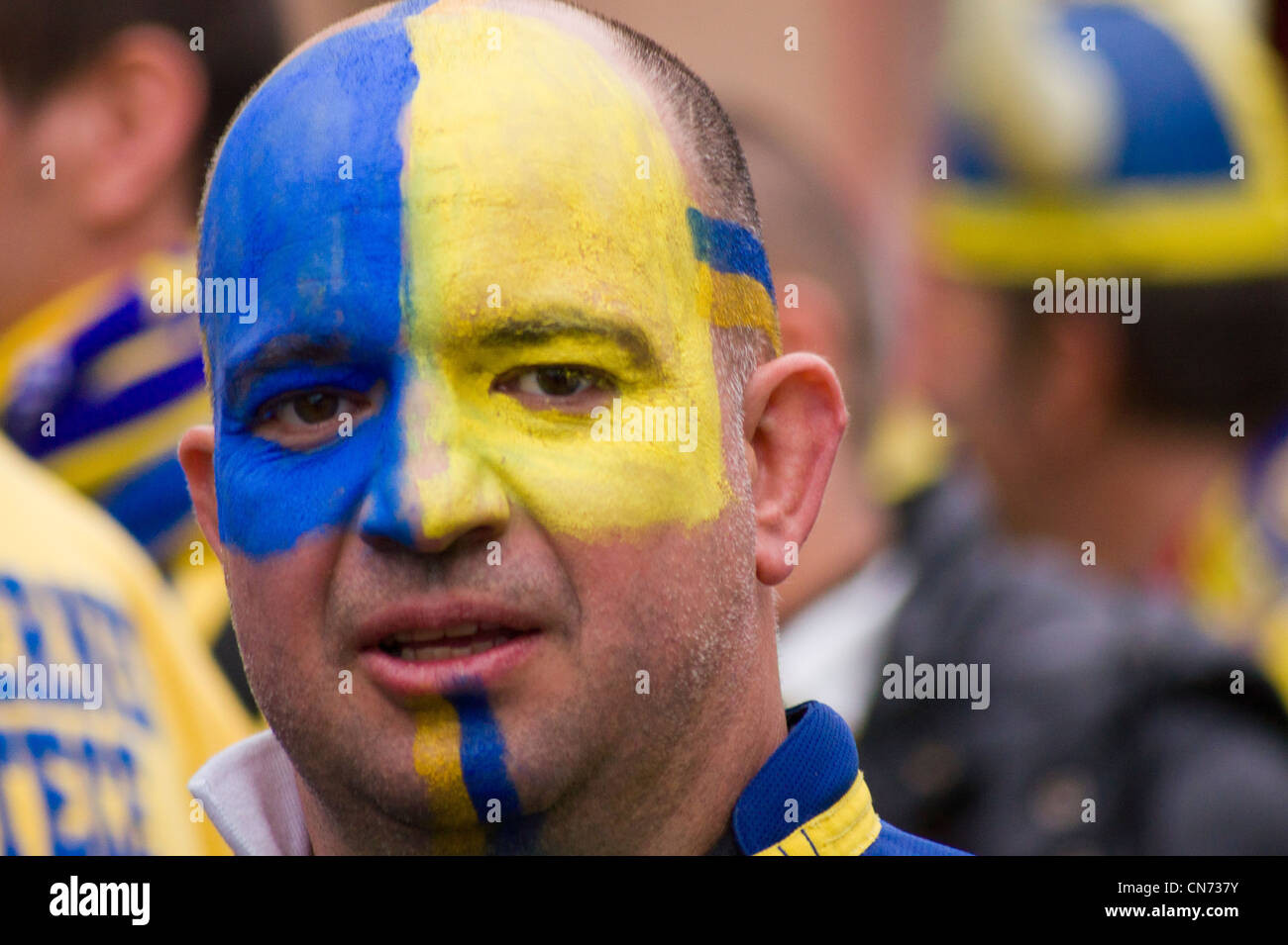 rugby supporters at vicarage road Stock Photo - Alamy