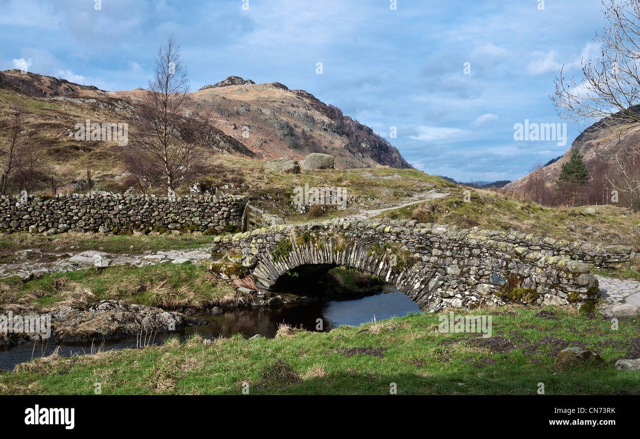 Packhorse bridge watendlath tarn lake hi-res stock photography and ...