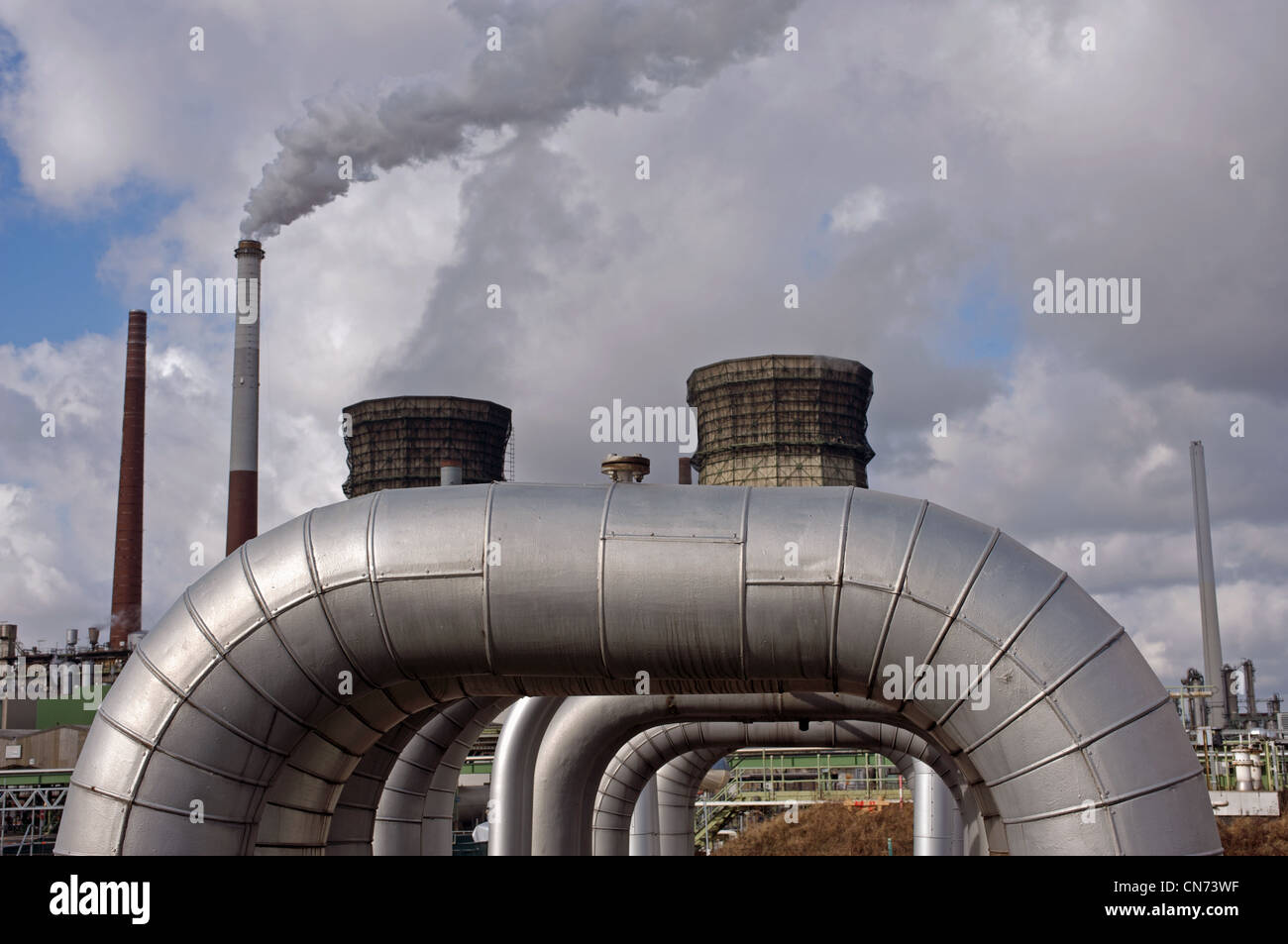 Oil refinery Germany Stock Photo - Alamy
