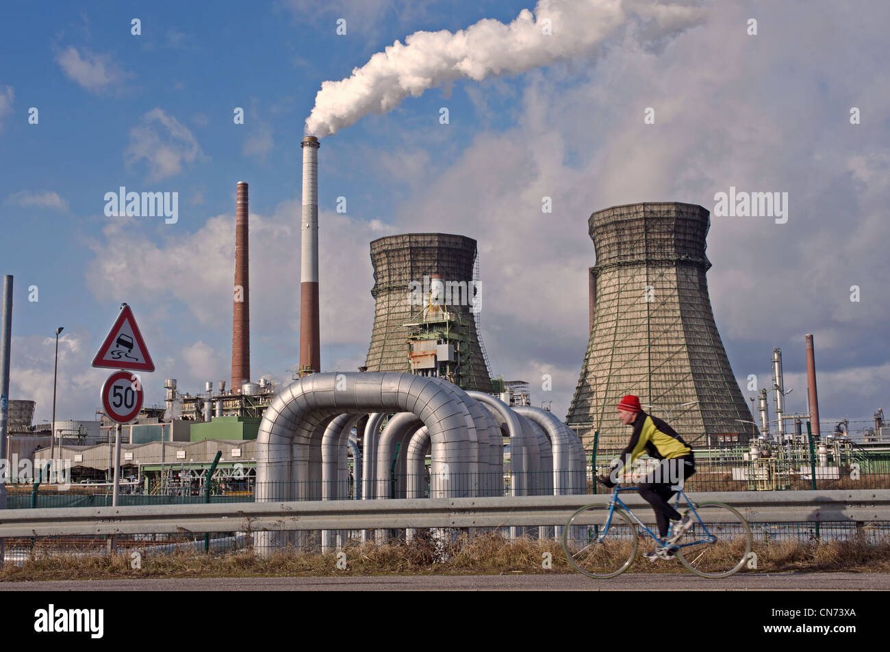 Oil refinery Germany Stock Photo - Alamy
