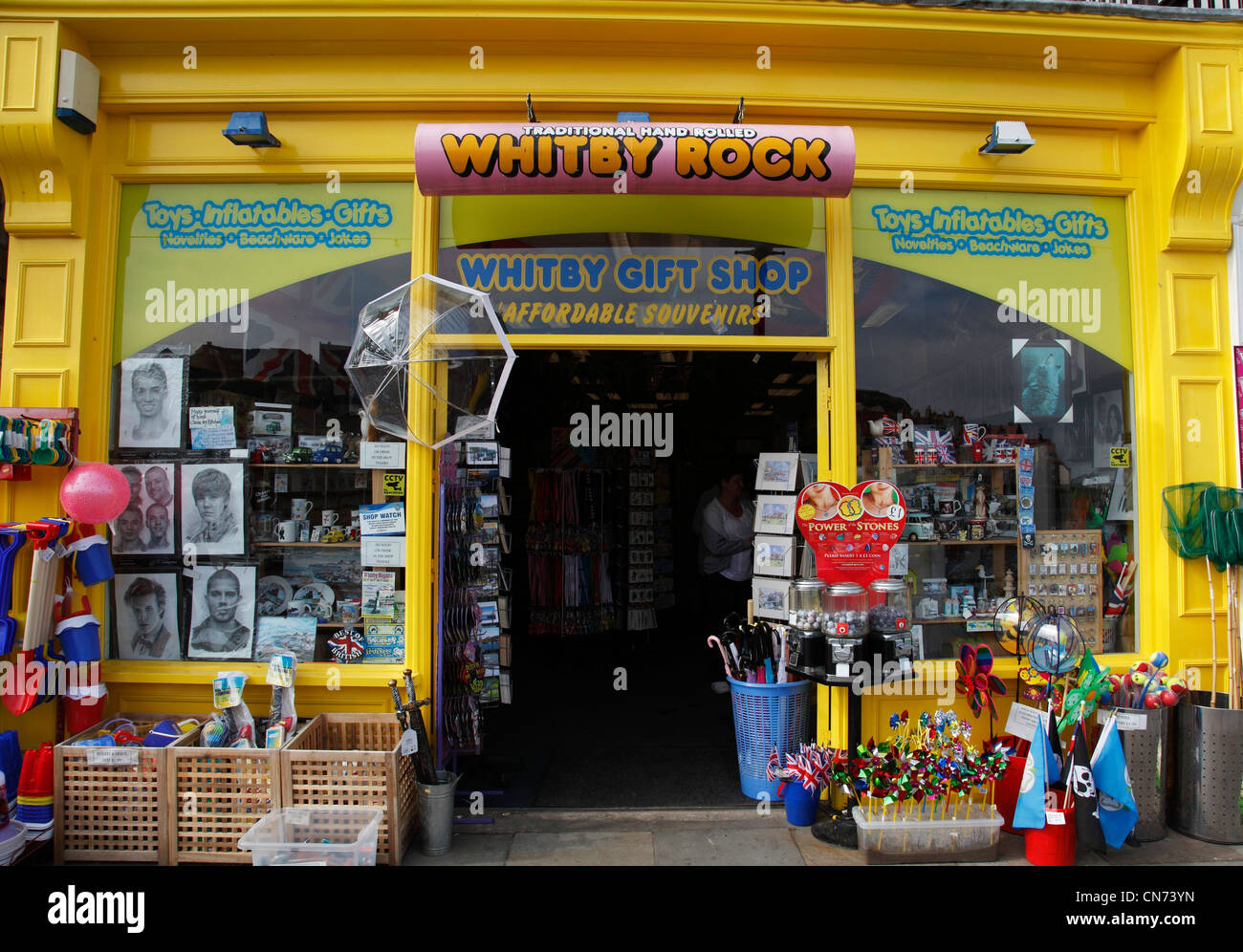 The Whitby Rock shop in Whitby, North Yorkshire, England, U.K Stock ...