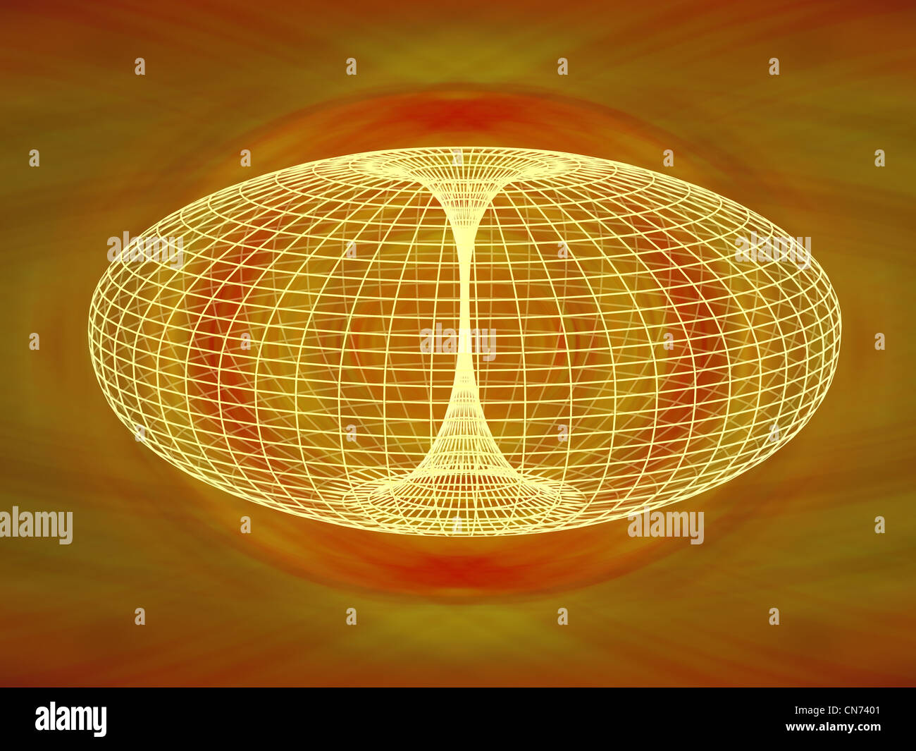 Illustration of a wormhole ripping its way through outer space Stock ...