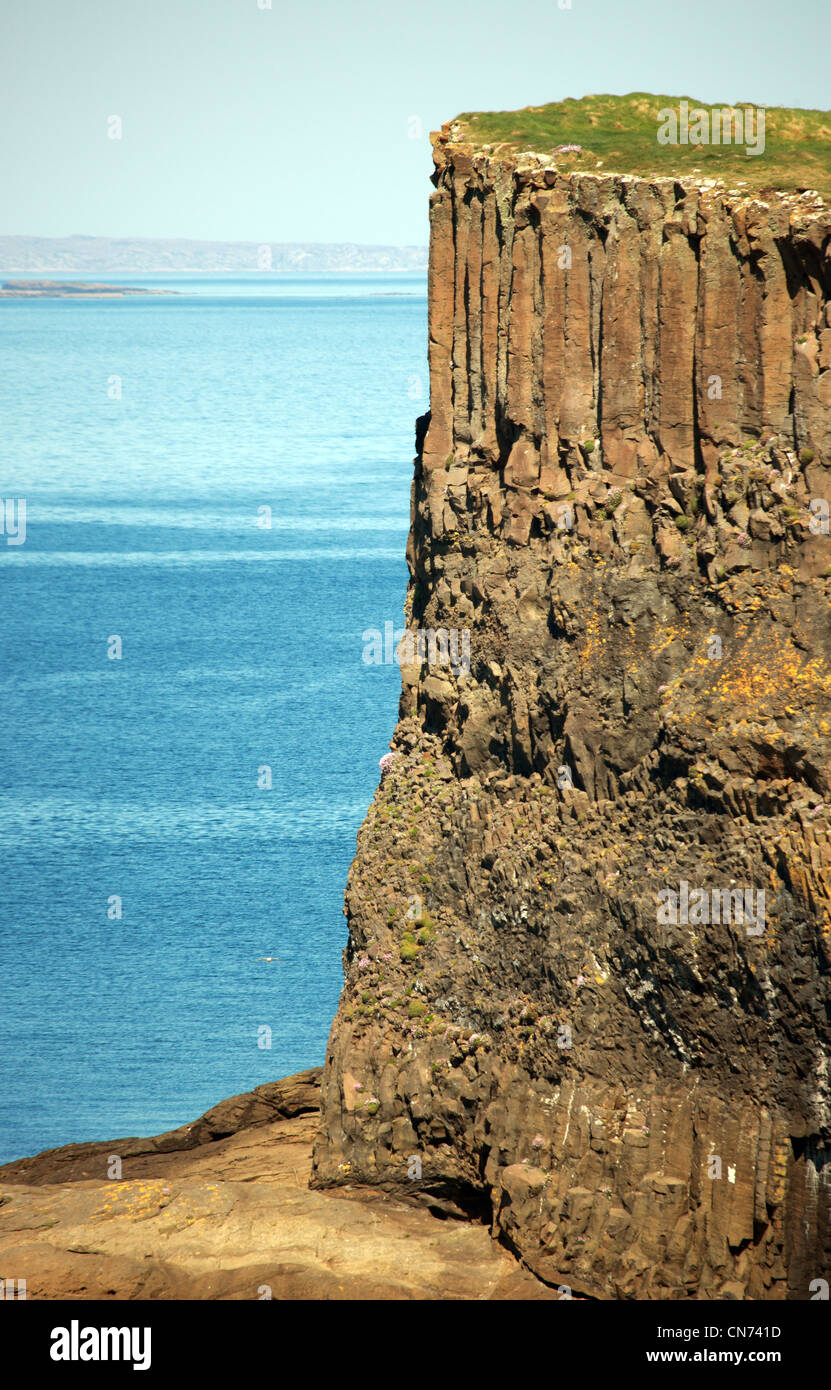 Basalt rock columns on the Inner Hebridean island of Staffa on the west ...