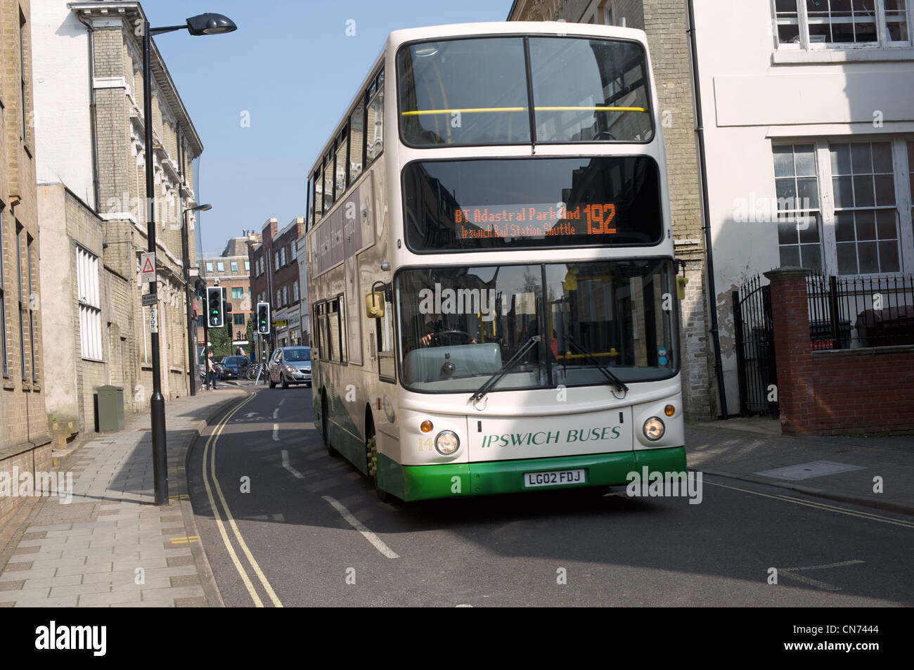 Ipswich Buses double-decker bus Ipswich Suffolk UK Stock Photo - Alamy
