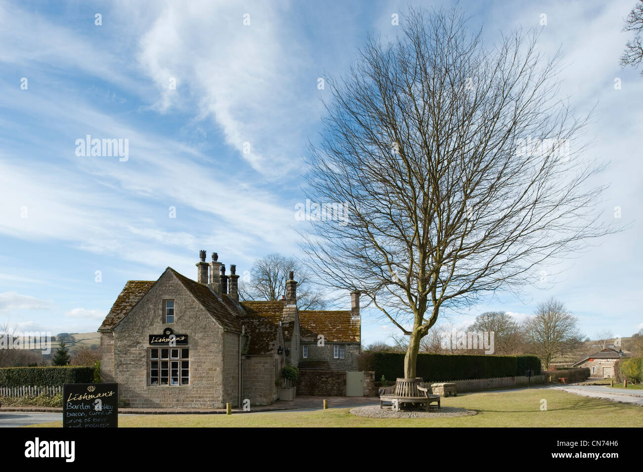 Lishman's Butchers shop (attractive quaint stone building) by village ...