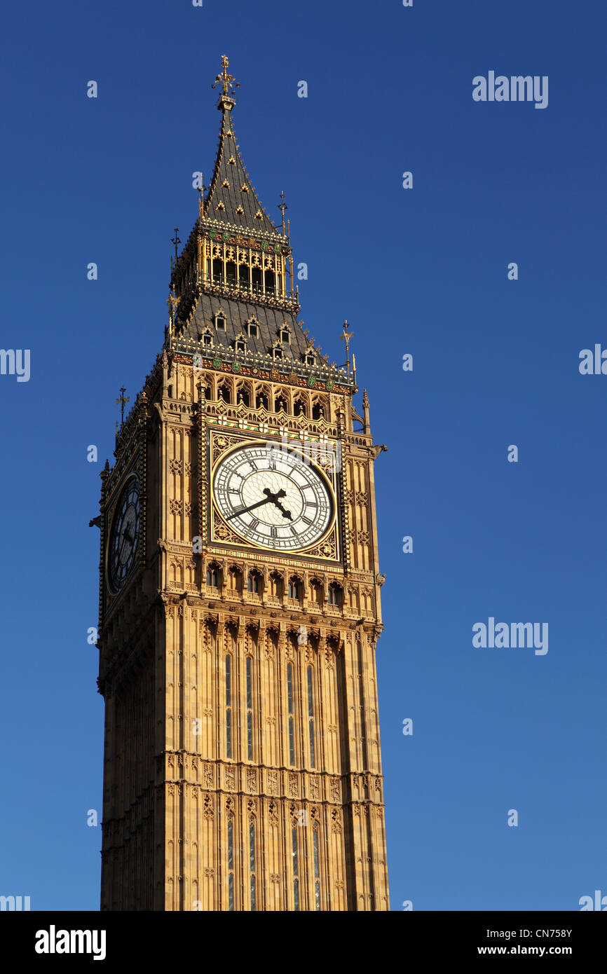 The clock tower of the Palace of Westminster (often called "Big Ben ...