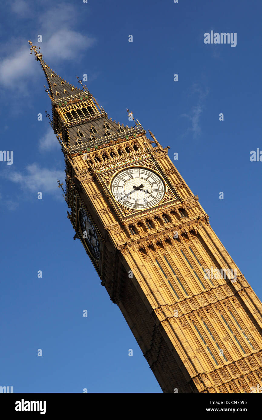 The clock tower of the Palace of Westminster (often called "Big Ben ...