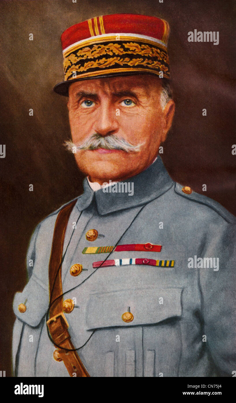 Marshal Foch ; Ferdinand Foch ; Marshall of France ; 1918 Stock Photo ... Marshal Foch ; Ferdinand Foch ; Marshall of France ; 1918 Stock Photo ...