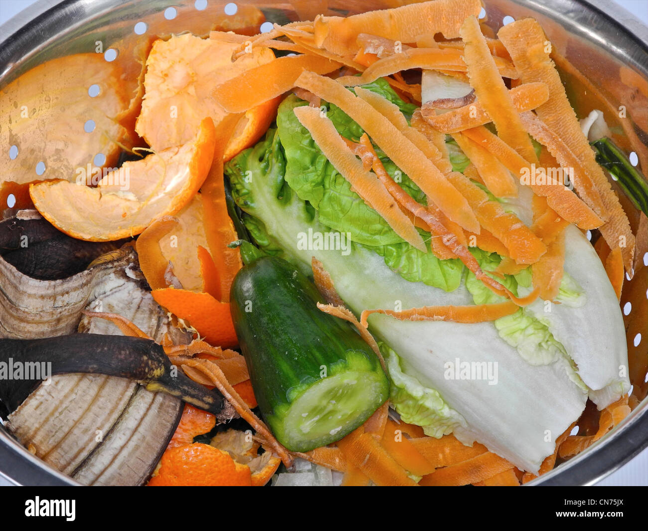 Vegetable peelings kitchen waste food waste Stock Photo - Alamy