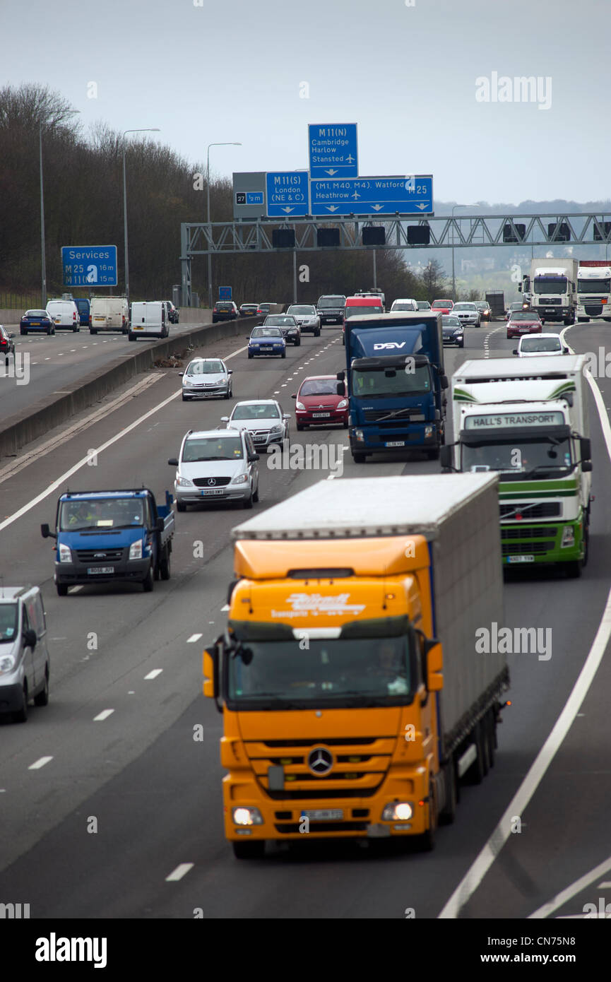 M25 and m11 motorway junction, essex hi-res stock photography and ...