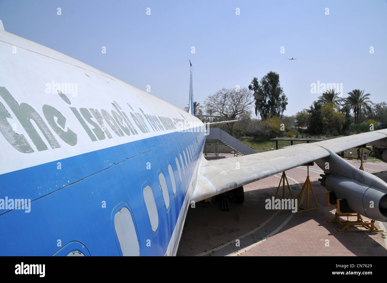 Israelis visit the Israel Air Force Museum on April 09, 2012. The ...