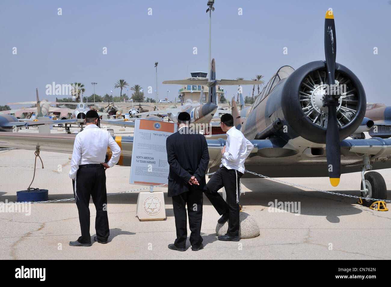 Israelis visit the Israel Air Force Museum on April 09, 2012. The ...