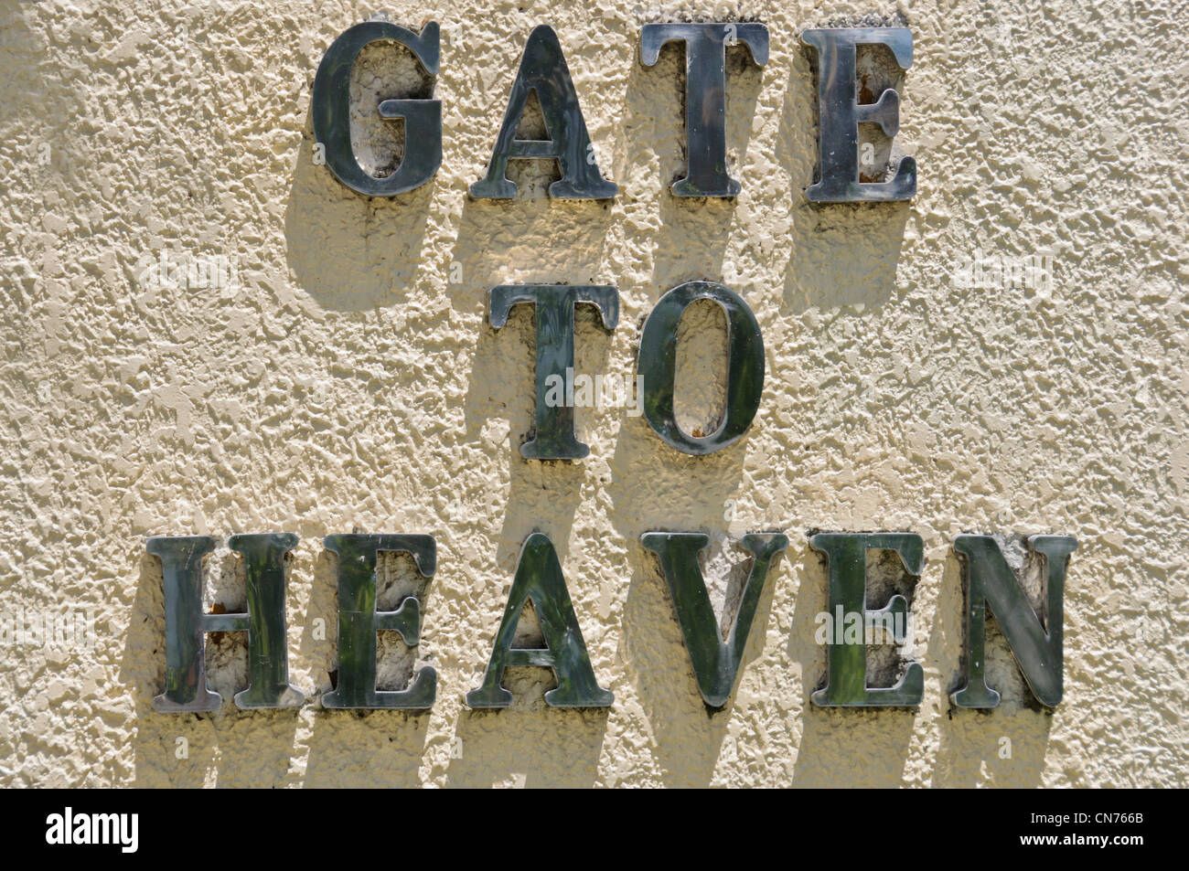 GATE TO HEAVEN sign capital letters cemetery Puerto Galera Oriental ...