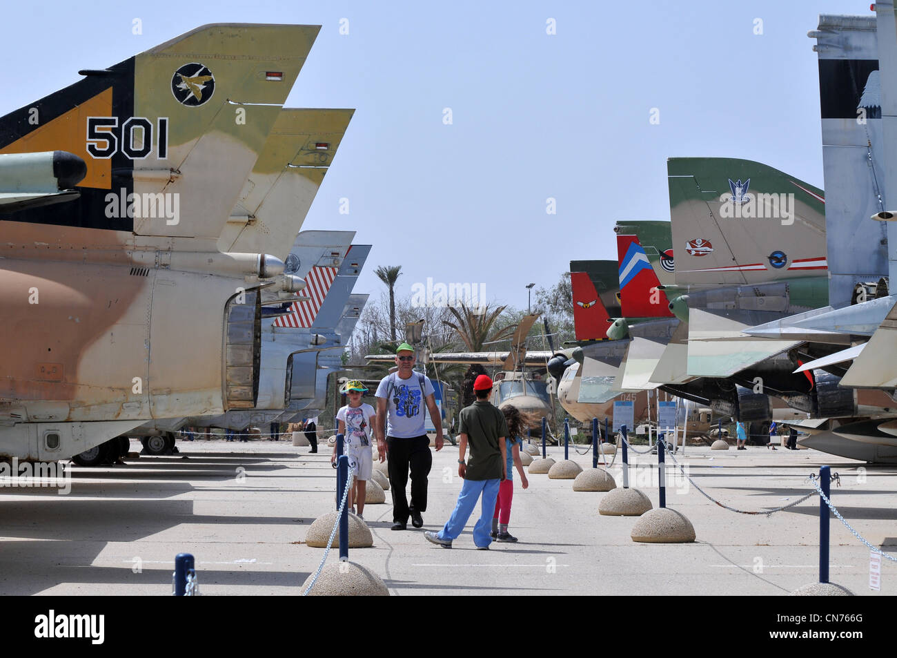 Israelis visit the Israel Air Force Museum on April 09, 2012. The ...