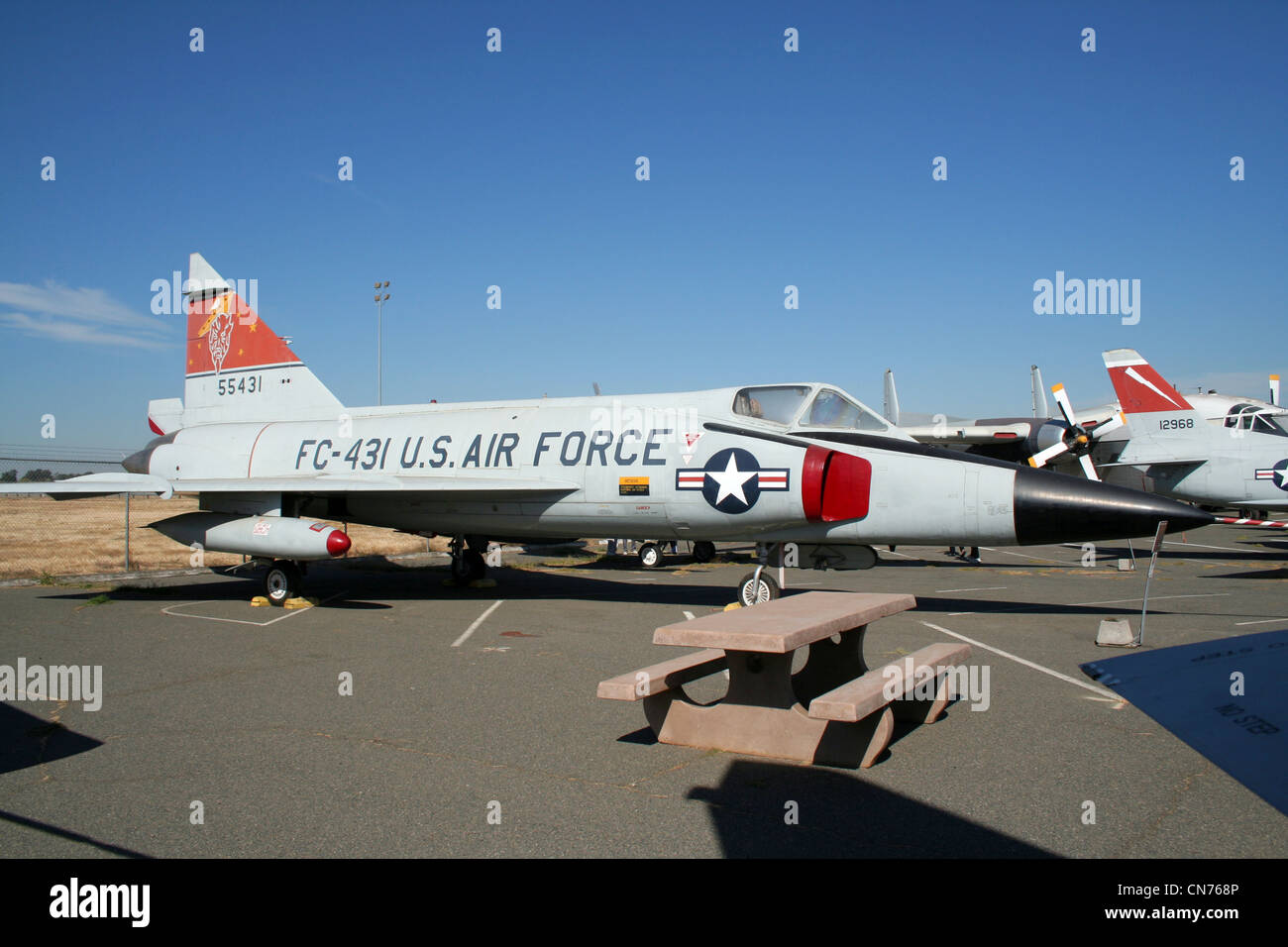 F-102 Delta Dagger on display at the McClellan Aviation Museum ...